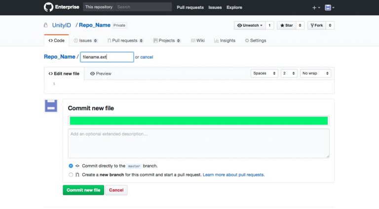 Github Web Interface – E 115: Introduction to Computing Environments